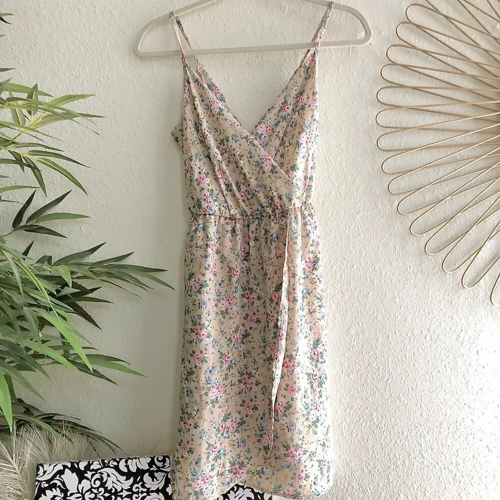Charlotte Russe | Dresses | Y2k 200s Floral Mini Dress With A Cream And ...